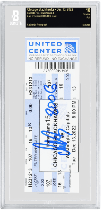 Ticket Grading Services - Beckett Authentication