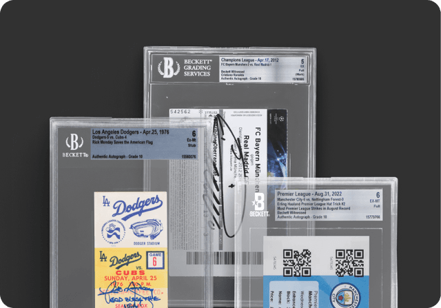 Ticket Grading Services - Beckett Authentication